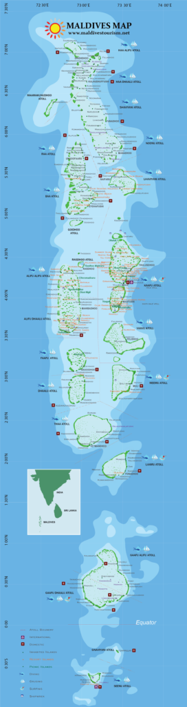 Maldives Map - Maldives Paradise